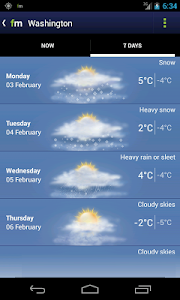 Freemeteo – Free weather forecasts for the entire planet. – Android ...