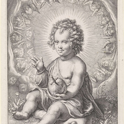 Christuskind als Salvator Mundi, Jan Saenredam (attributed to), after ...