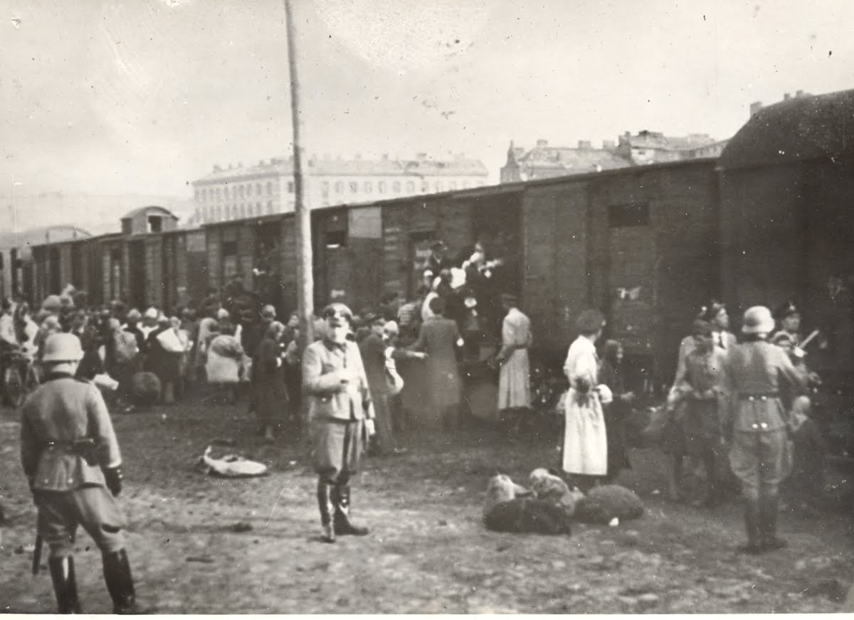Jews herded into a train to Treblinka — Google Arts & Culture