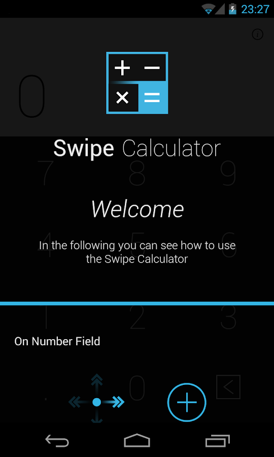 Swipe Calculator – ślizgawkowy kalkulator