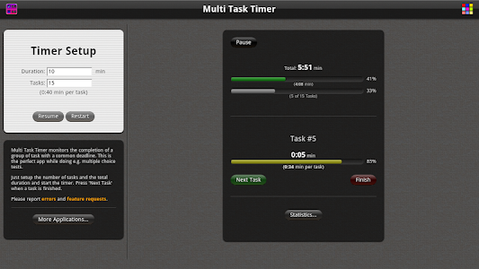Multi Task Timer Latest Version APK for Android | Android Productivity Apps