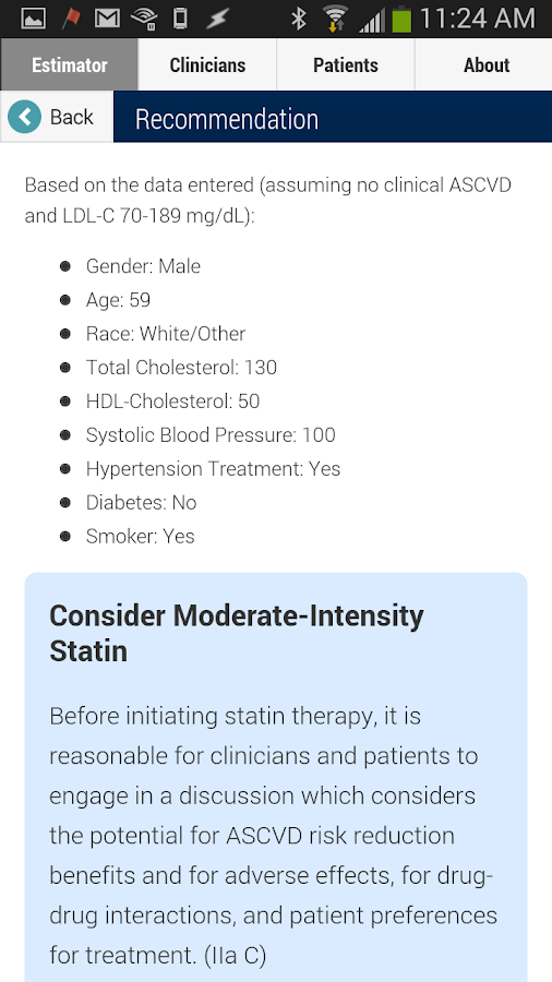 ASCVD Risk Estimator - Android Apps on Google Play
