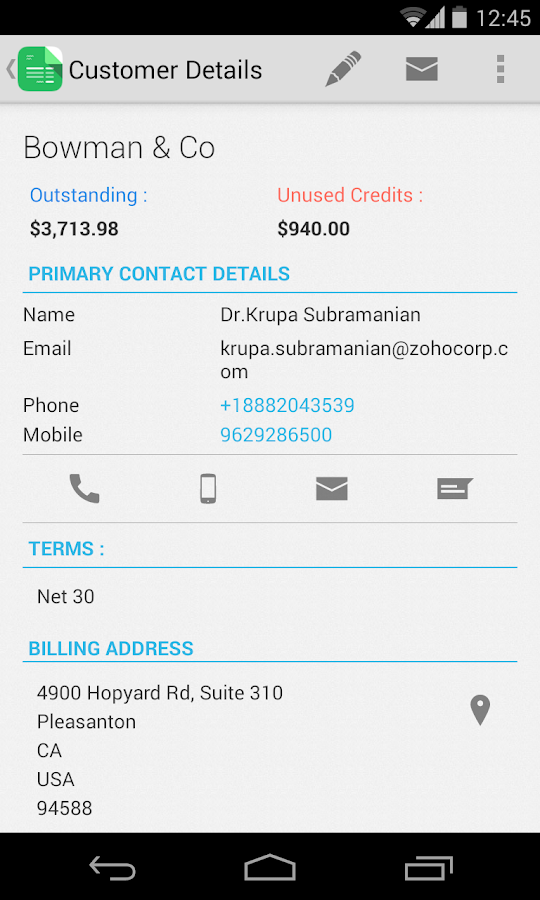 Invoice & Time Tracking - Zoho - Android Apps on Google Play