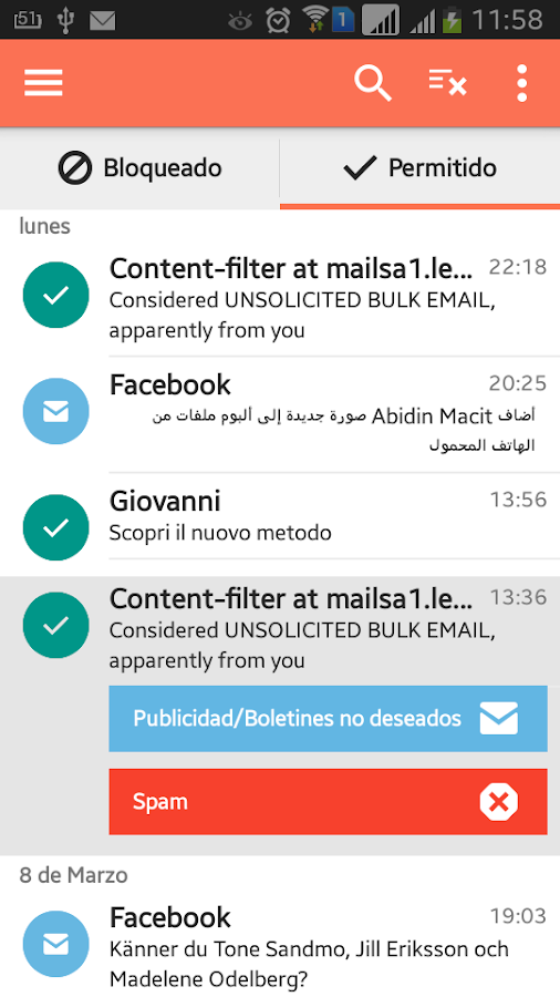 SpamDrain - filtro de spam para correo - Aplicaciones de Android en ...