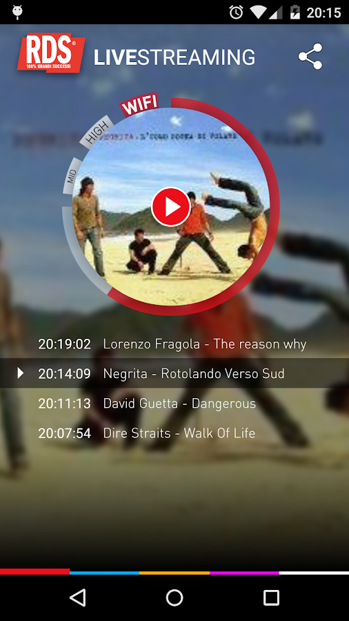 RDS 100% Grandi Successi - App Android su Google Play