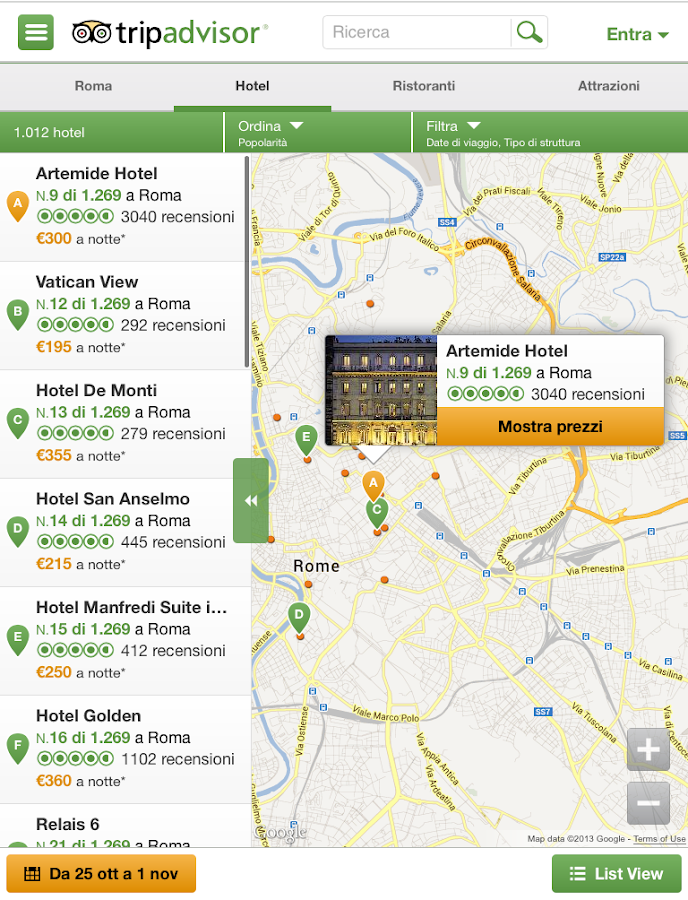 TripAdvisor - screenshot