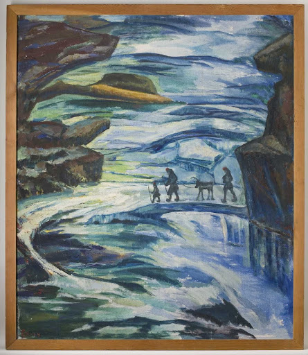 Oil painting with Sami motif - Emilie Demant-Hatt — Google Arts & Culture