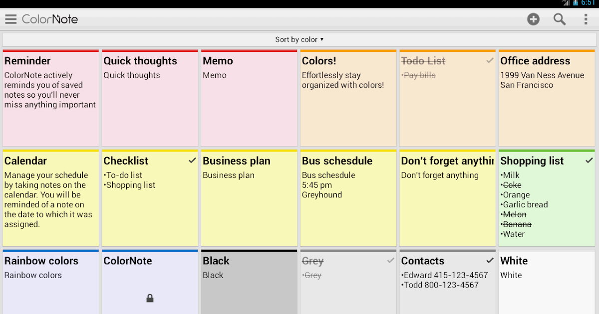 App Education: ColorNote Notepad Notes
