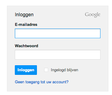 Inloggen Gmail