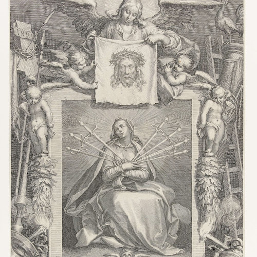 Zeven Smarten van Maria, Schelte Adamsz. Bolswert, after Abraham ...