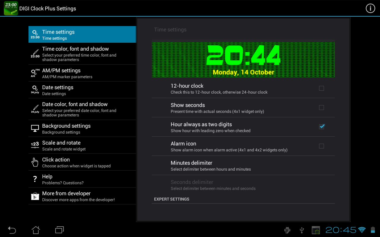 DIGI Clock Widget Plus – Applications Android sur Google Play