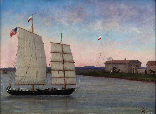 An American lorcha at Niuzhuang (Newchwang), 19th century - H. Snow ...