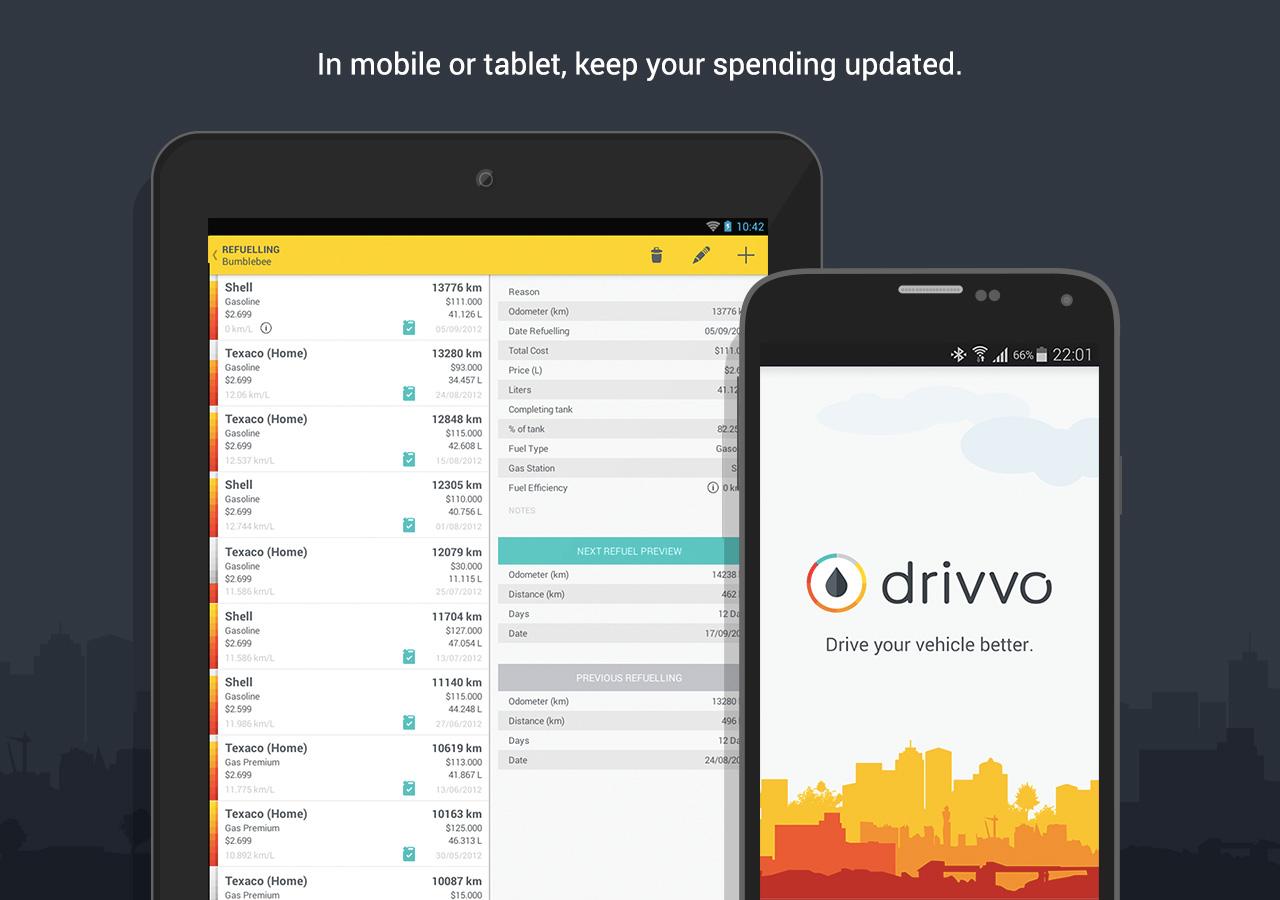 Drivvo - Gestion des véhicules - Applications Android sur Google Play