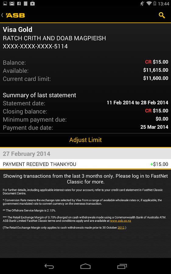 ASB Mobile Banking - screenshot