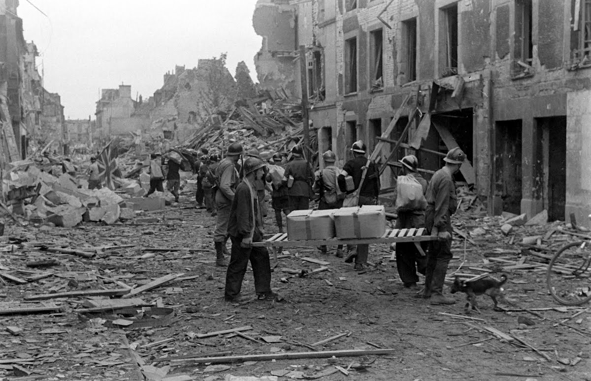 British Attack Across River Orne - George Rodger — Google Arts & Culture