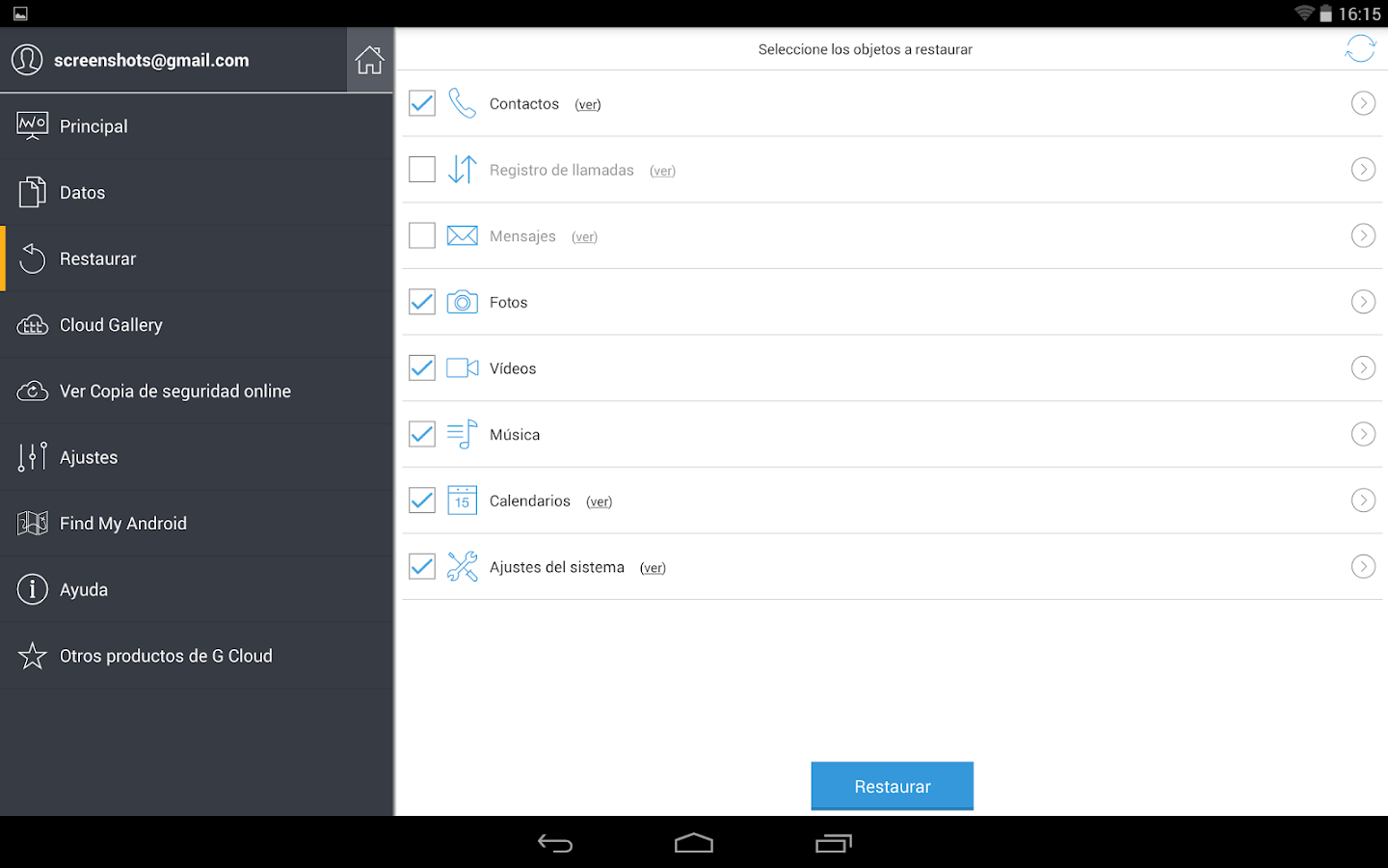 G Cloud Backup - Aplicaciones de Android en Google Play