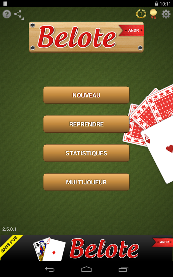 Belote Andr Free – Applications Android sur Google Play