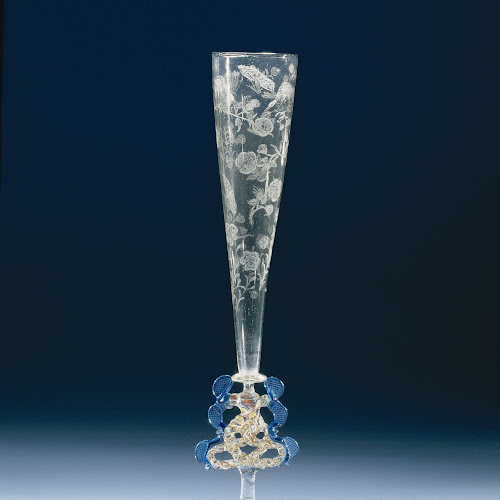 Flute glass, anonymous, c. 1675 - c. 1700 - Rijksmuseum