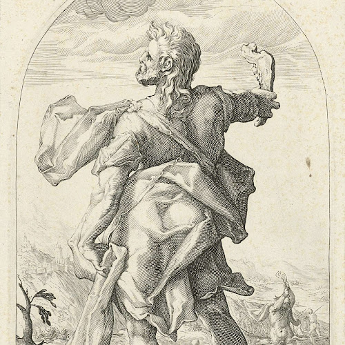 Simson, Jacob Matham, after Hendrick Goltzius, 1585 - 1589 - Rijksmuseum