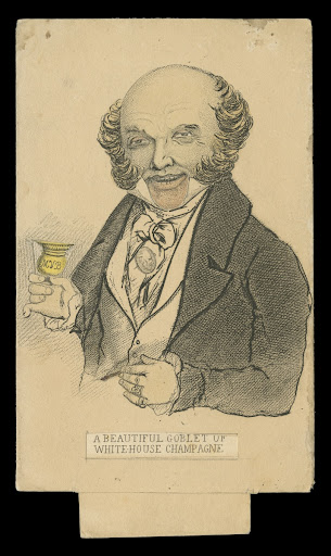 Political Cartoon of Martin Van Buren on Movable Card, 1840 — Google ...
