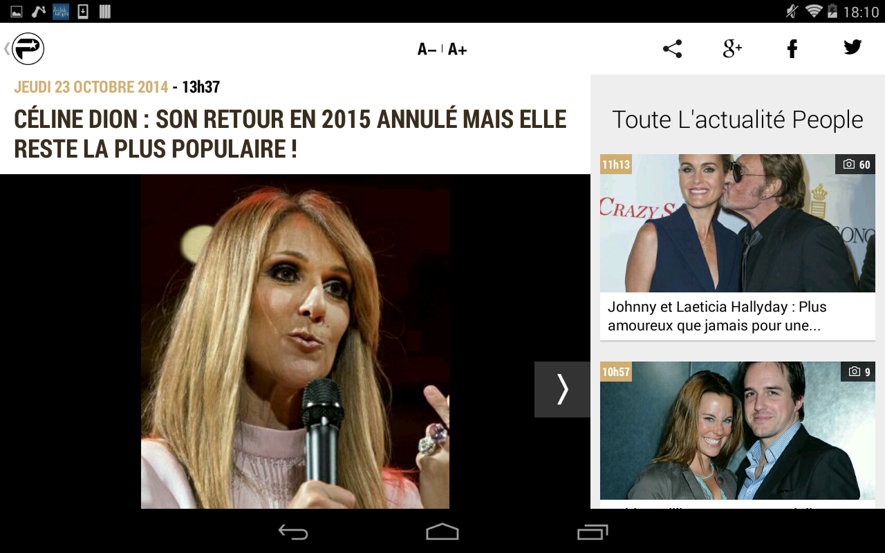 PurePeople: actu & news people – Applications Android sur Google Play