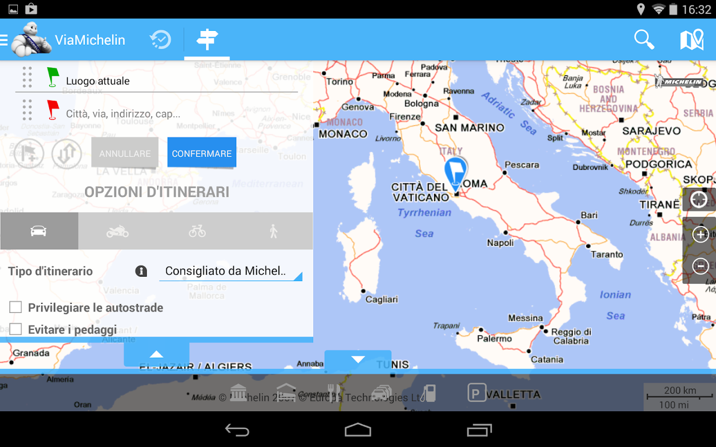 ViaMichelin - Percorsi e mappe - App Android su Google Play