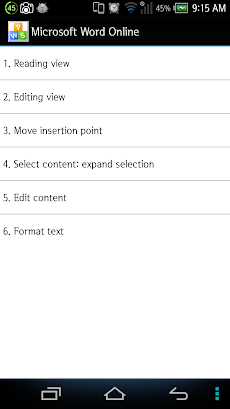 「Office 365 keyboard shortcuts」 - Androidアプリ | APPLION
