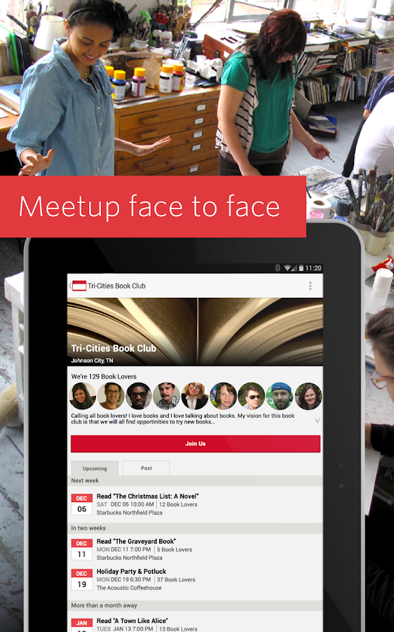 Meetup – Make community real - screenshot
