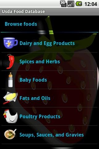 Database App: Usda Food Database