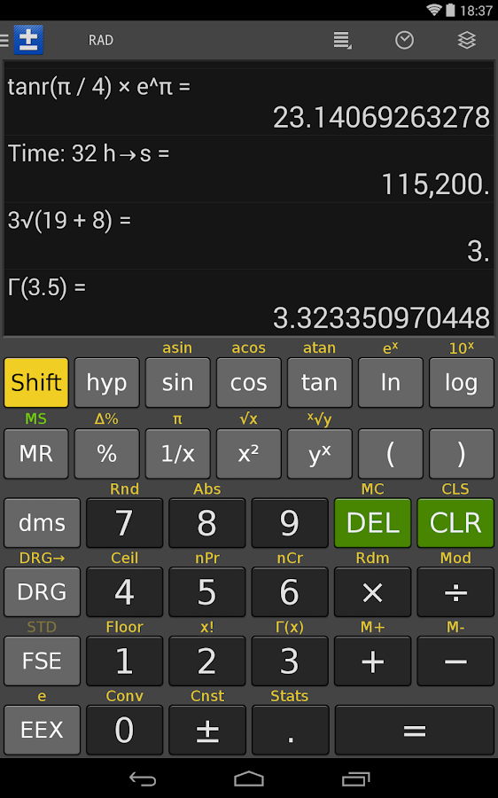 Scientific Calculator - FREE - screenshot