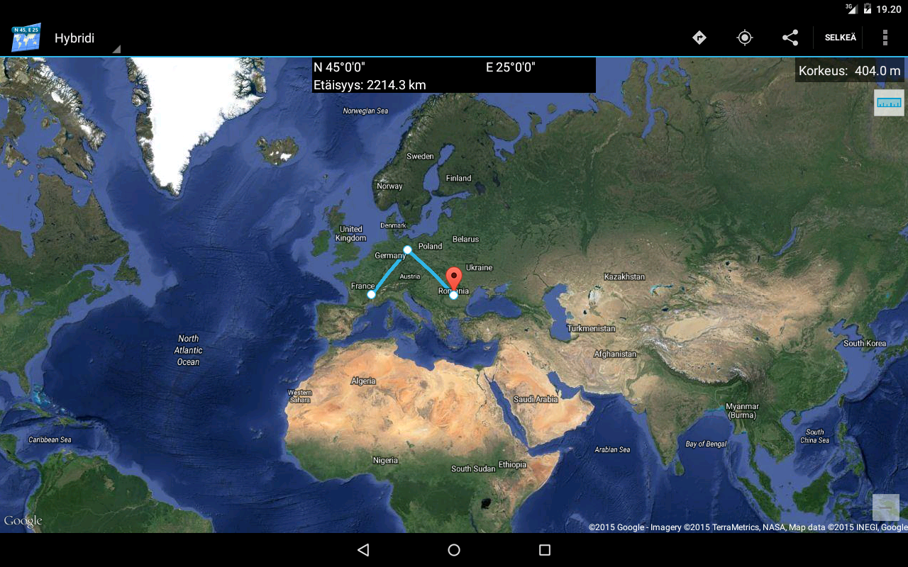 Karttakoordinaatit – Android-sovellukset Google Playssa