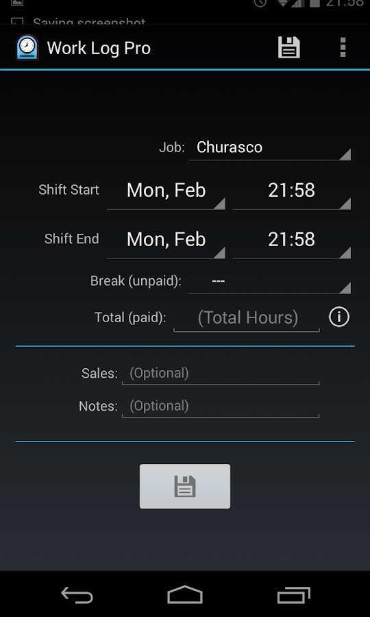 Work Log Pro - Android Apps on Google Play