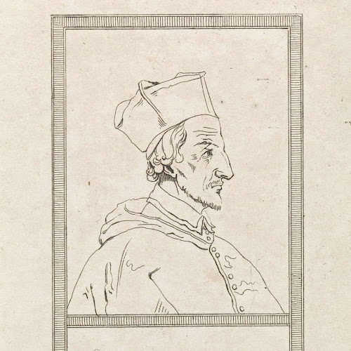 Portret van Cornelius Jansenius, grondlegger van jansenisme, Abraham ...