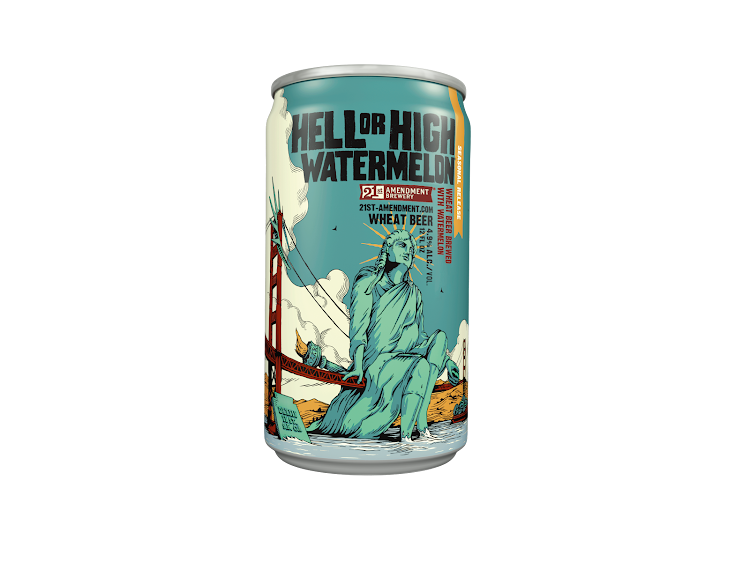 Hell Or High Watermelon Wheat · 21st Amendment Brewery - San Diego ...