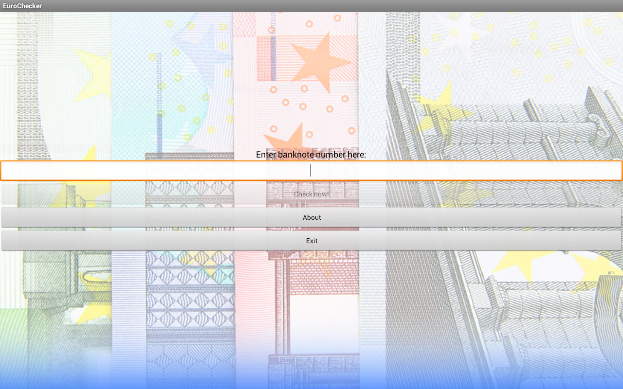 Euro Note Serial Number Check - productionssupport