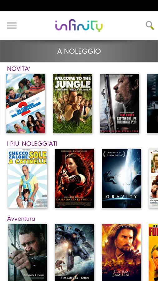 Infinity - App Android su Google Play