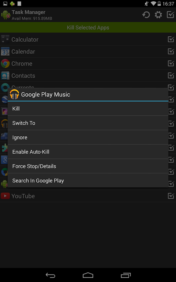 Task Manager (Task Killer) - Android Apps on Google Play