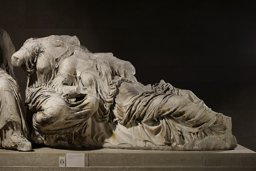 Figures of three goddesses from the east pediment of the Parthenon ...