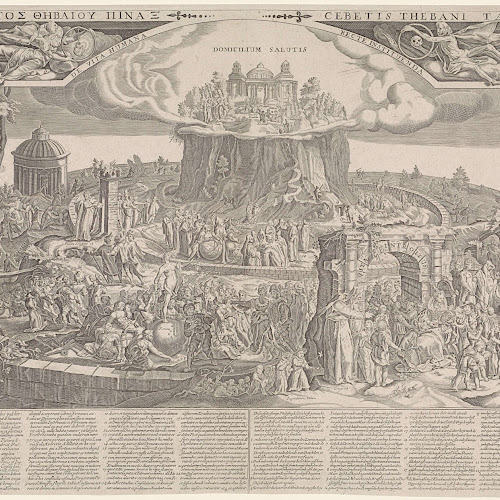 Tabula Cebetis, anoniem, naar Jacob Matham, naar Hendrick Goltzius ...