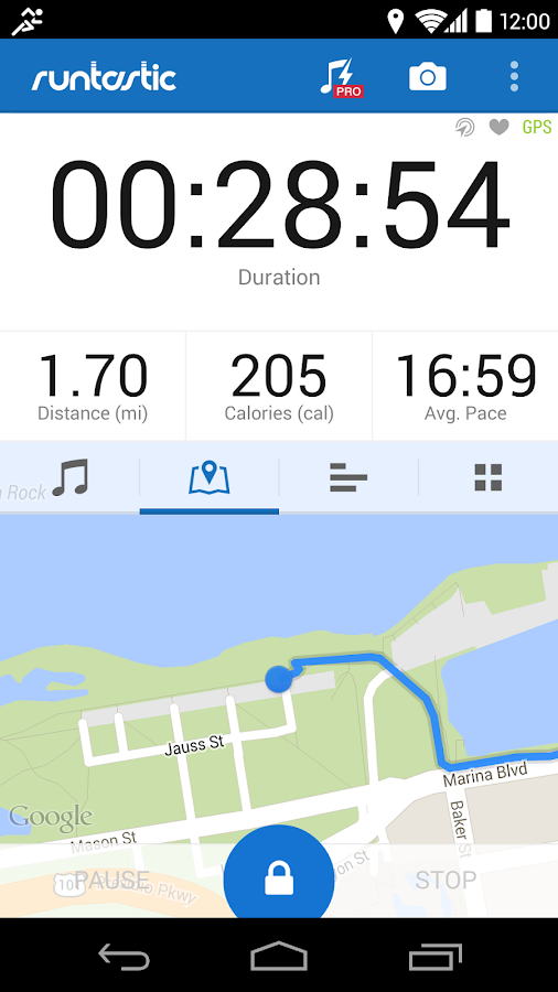 Runtastic - screenshot