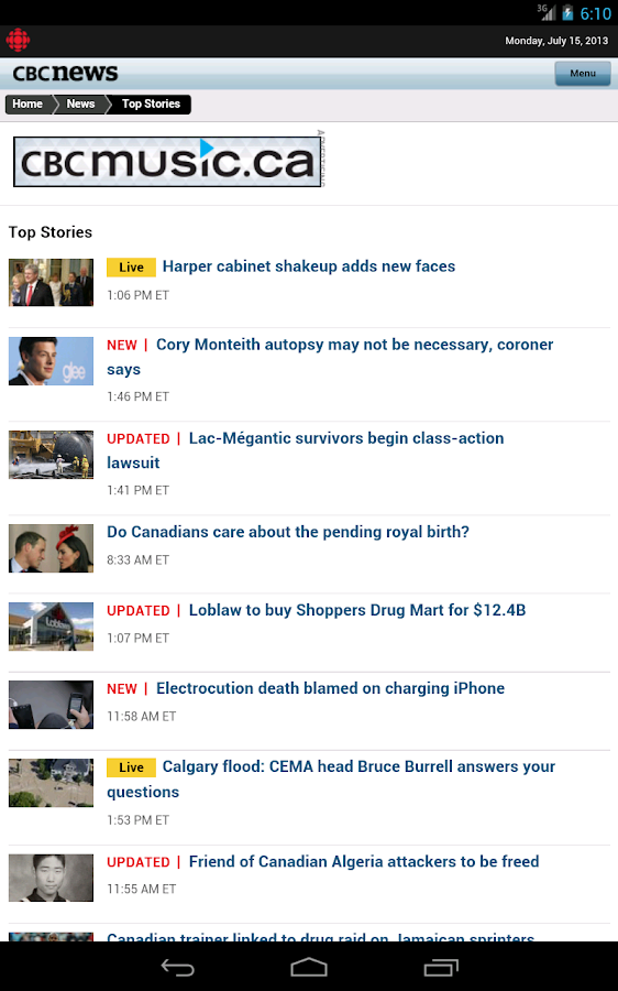 CBC News - Android Apps on Google Play