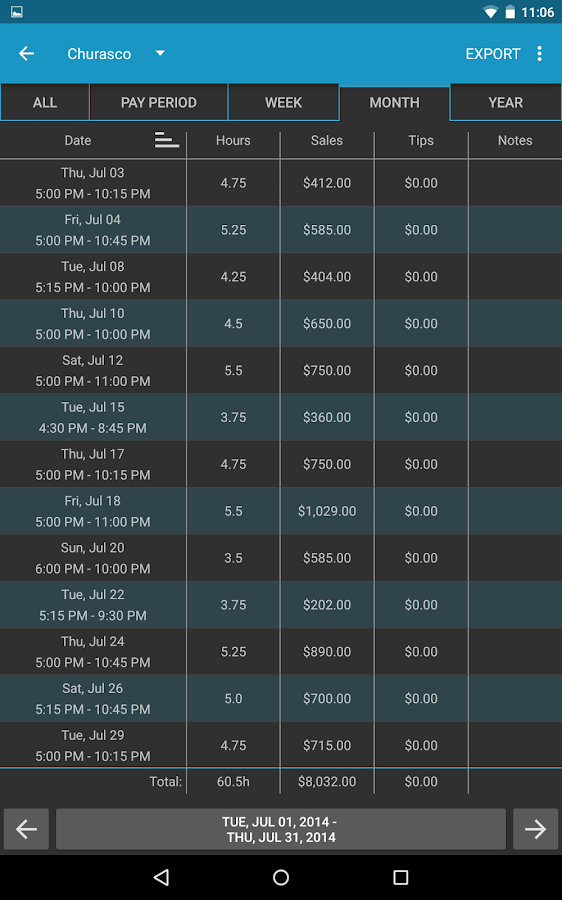 Work Log – Android-Apps auf Google Play