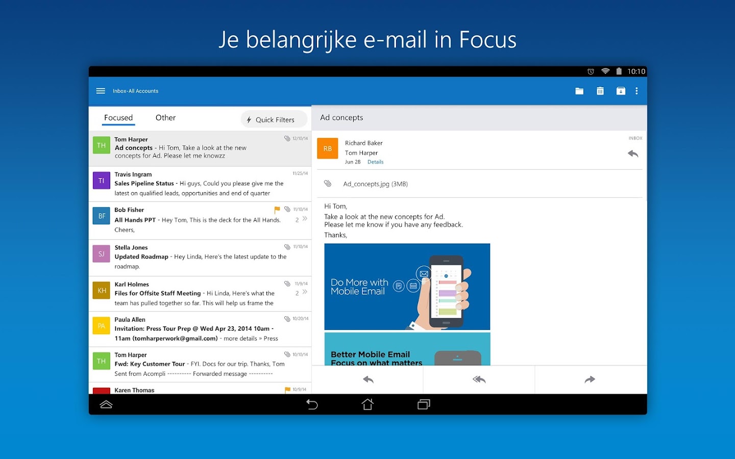 Microsoft Outlook - Android-apps op Google Play