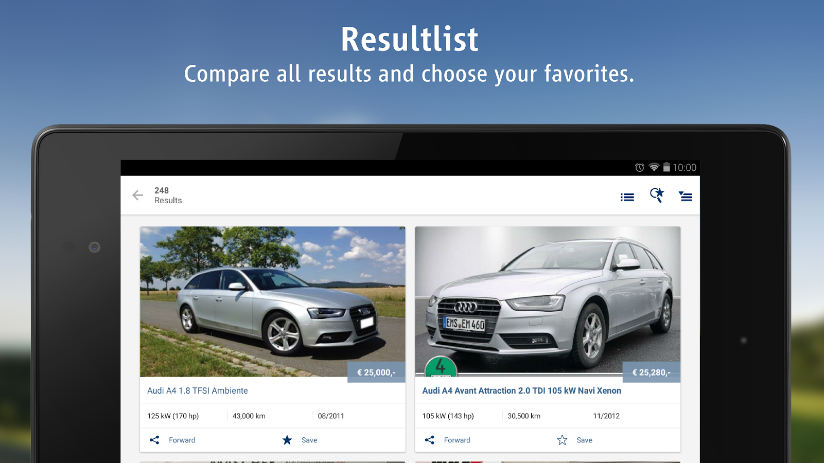 AutoScout24 - used car finder - screenshot
