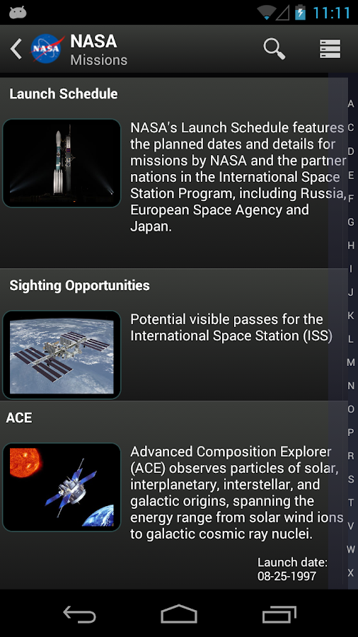 NASA – Applications Android sur Google Play