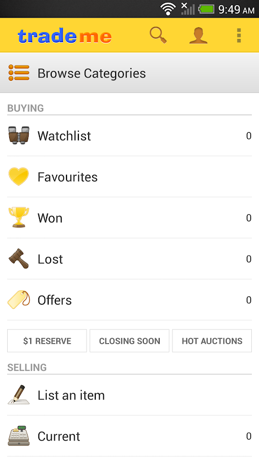 Trade Me - screenshot