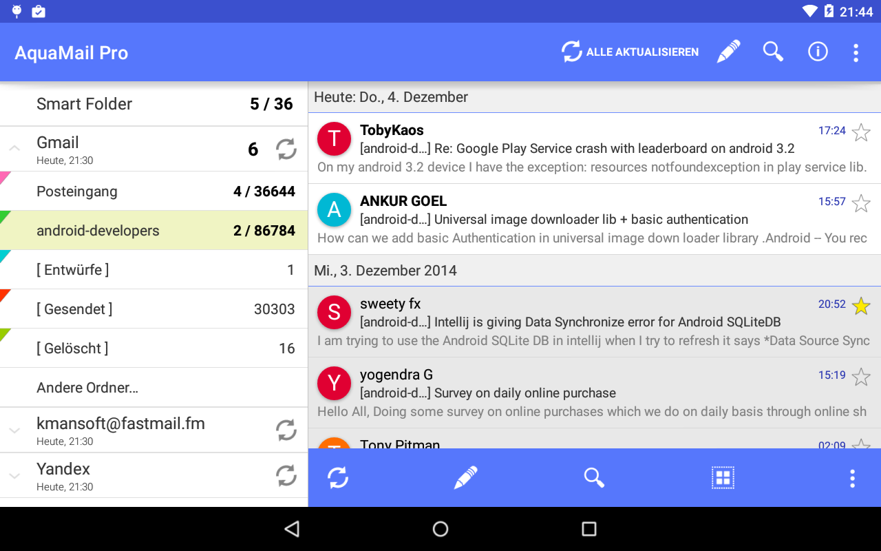 Aqua Mail - email app – Android-Apps auf Google Play
