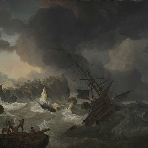 Engelse oorlogsschepen en een Marokkaanse chebeck in nood, Hendrik ...