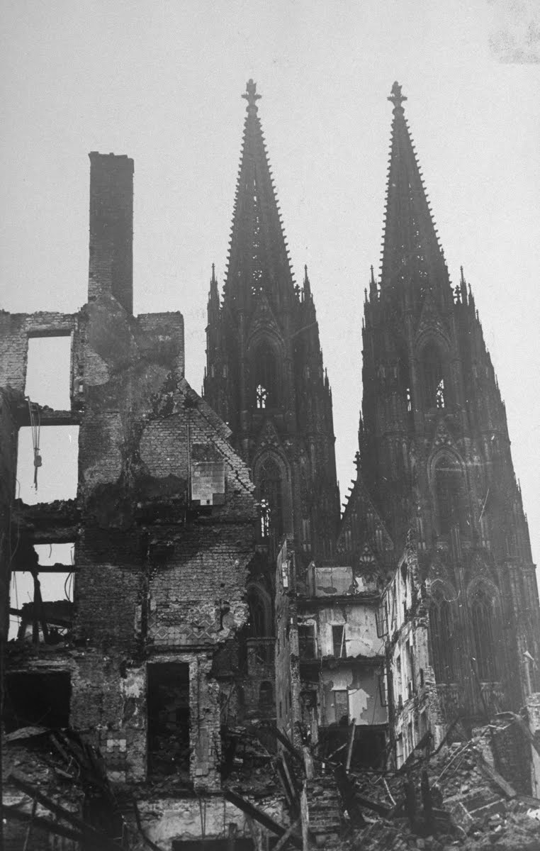 Cologne Cathedral Damage - Margaret Bourke-White — Google Arts & Culture