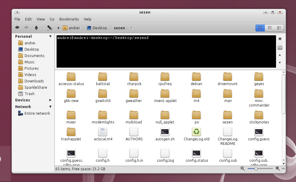 Nautilus Embedded Terminal Gets Keyboard Shortcuts To Show Hide The